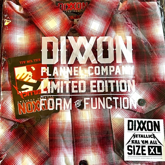DIXXON | Shirts | Dixxon Flannels Metallica Kill Them All Flannel Xl ...